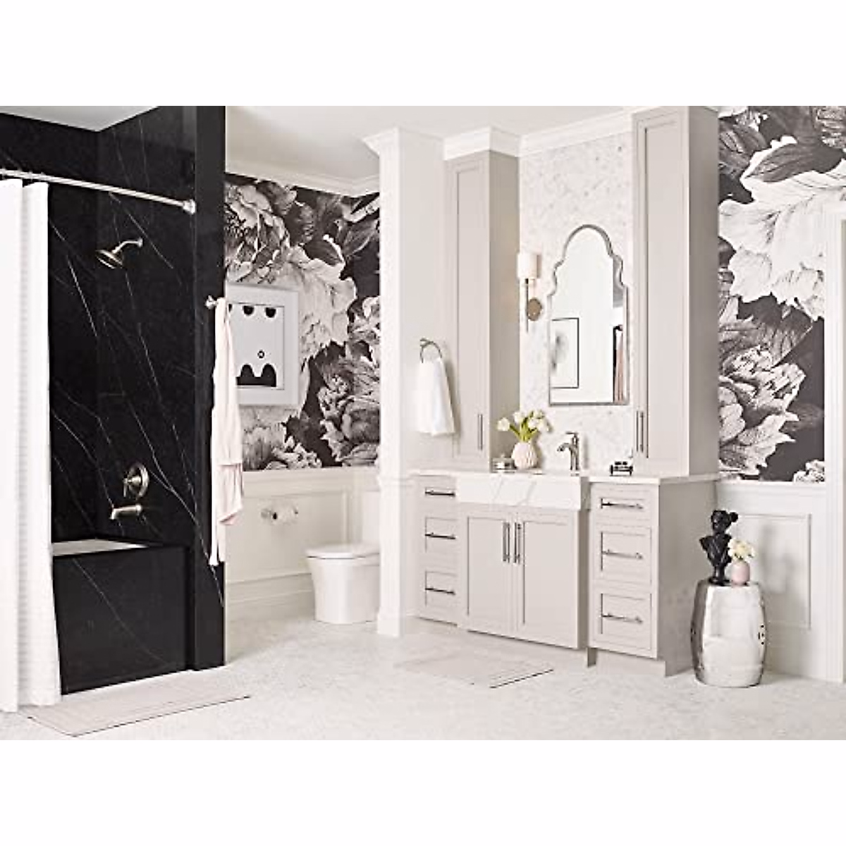 Moen MY0324BN Halle 24-inch Single -Towel Bar, Brushed Nickel