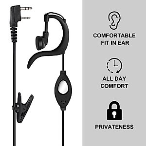 Baofeng UV-5R Ham Radio Handheld 8 Watt Two Way Radio Walkie Talkies with TIDRADIO Wireless Programmer Long Range Dual Band USB Rechargerable 3800mAh Battery Earpiece 2 Pack