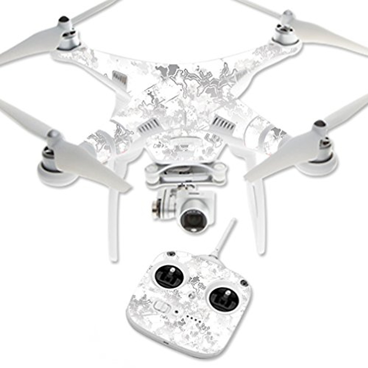 MightySkins Skin Compatible with DJI Phantom 3 Standard Quadcopter Drone wrap Cover Sticker Skins TrueTimber® Viper Snow
