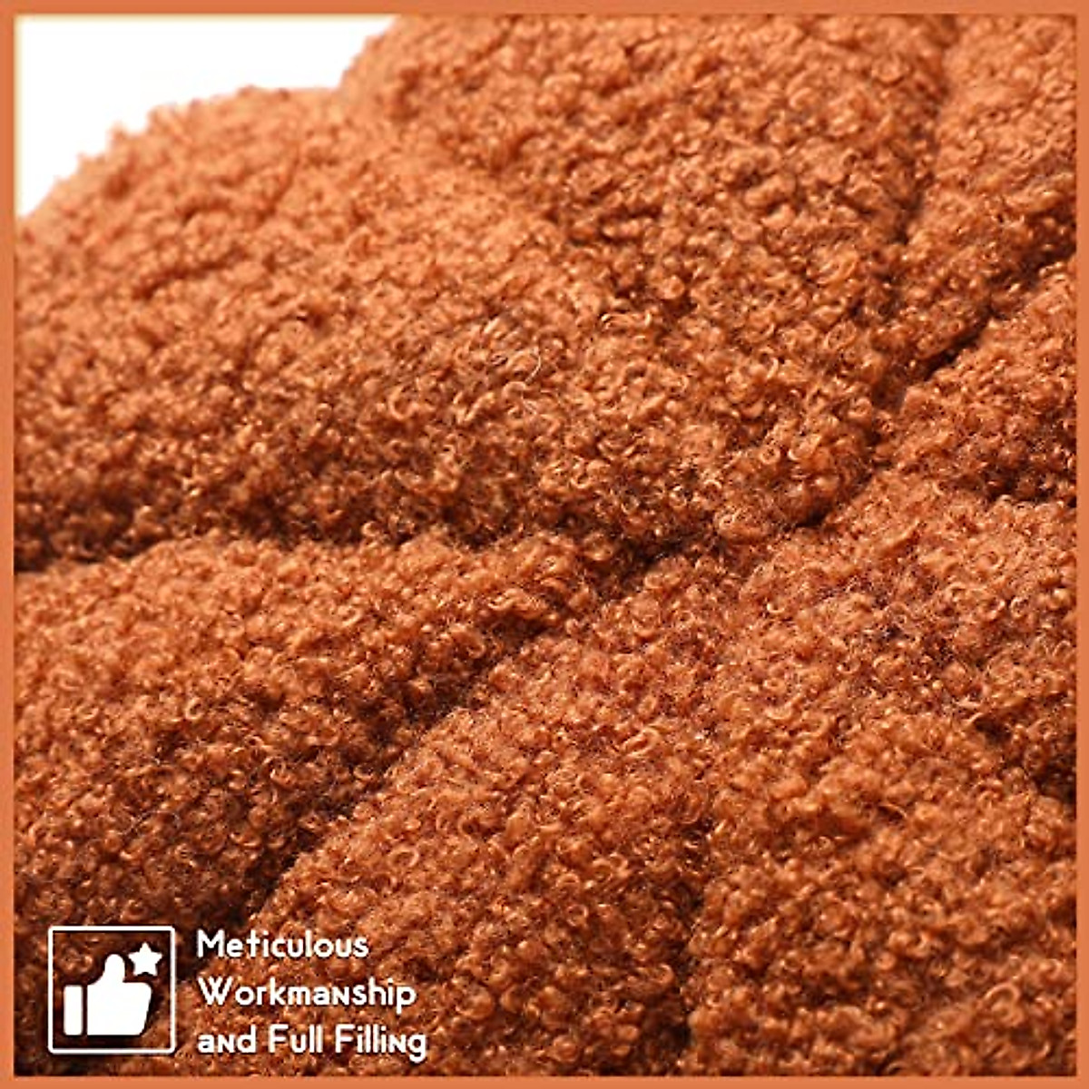 2 Pieces Simulated Pumpkin Plush Pillow 11 x 9.5 Inch 3D Thanksgiving Cushion Shaped Pillow Cozy Fall Decorations Toy Pillows for Thanksgiving Christmas Bedroom Sofa Couch Supplies (White, Brown)