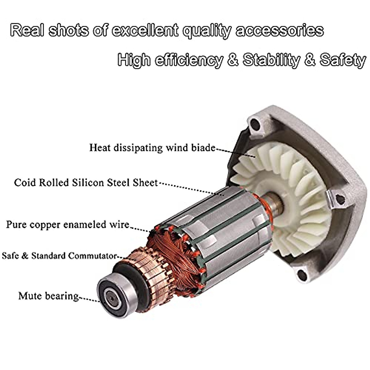 Bizoepro Hand Held Power Concrete Vibrators 13000 VPM Electric Concrete Vibrator 800W 3/4 HP Handheld Construction Portable Pencil Concrete Vibrabrater