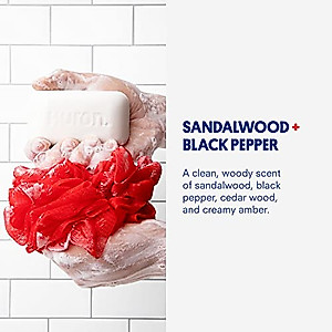 Huron Bar Soap for Men - Hydrating Body Soap - Vitamin-Rich Soap With Shea Butter & Coconut Oil - Keeps Skin Clean, Smooth, & Moisturized - Sandalwood + Black Pepper, 1 Bar