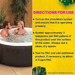 AquaDoc | Spa Chlorine Granules for Hot tub - Spa Sanitizing Granules for Hot Tubs - Recommended Chlorine for spa - Granulated Chlorine for hot tub and spa - Hot Tub Chlorinating Granules - 5Lbs