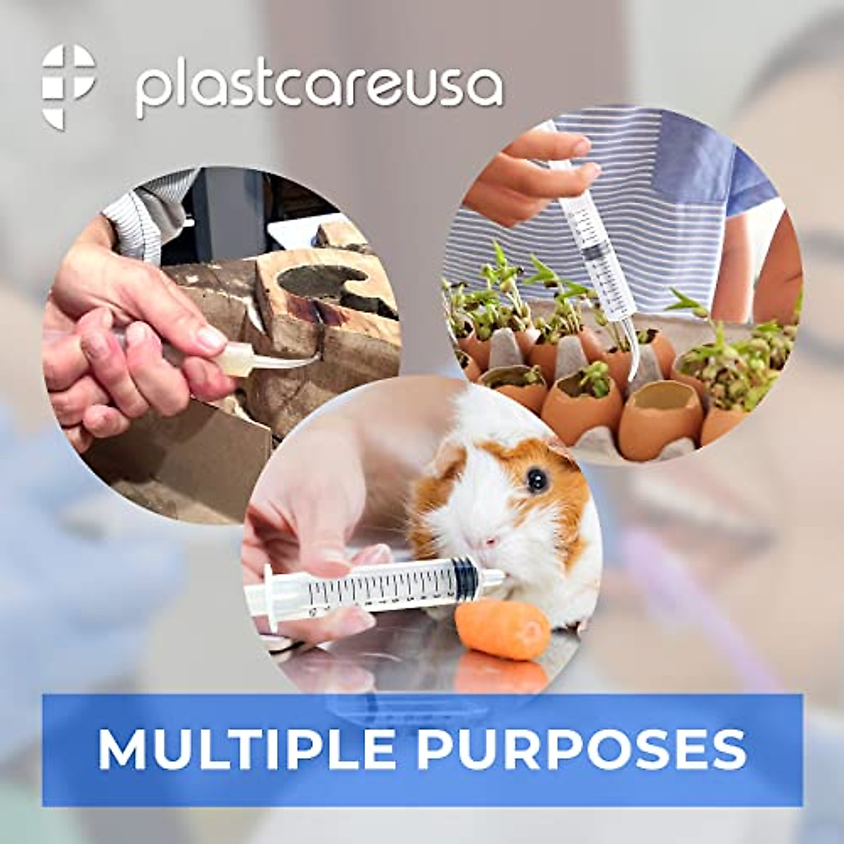 10 Disposable Curved Tip 12ml Dental Oral Dispensing 12cc Syringes (with Measurements) for Dental, Pets, Liquid