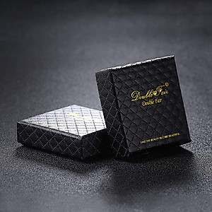 Double Fair 2 Pcs Tennis Bracelets for Women 14K Gold Plated AAA+ Cubic Zirconia CZ Diamond Classic Adjustable Slider Bracelet Fashion Jewelry Wedding Gift Size 6.5-7.5 Inch