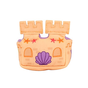 Squishville by Squishmallows Mini Plush Room Accessory Set, Playroom, 2” Esmeralda Mini-Squishmallow and 2 Plush Accessories, Marshmallow-Soft Animals, Playroom Toys