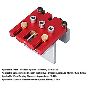 Orenic 3 in 1 Drill Guide, Aluminium Alloy Dowel Jig, Woodworking Hole Punch Positioner Locator Jig System Kit, Efficient Doweling Jig for Straight Holes, Furniture Repair, DIY Woodworking & Handyman