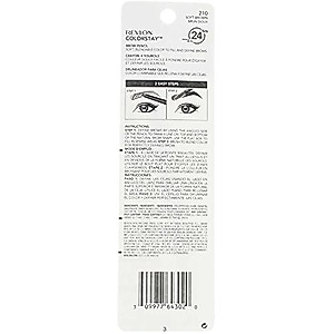 Revlon Colorstay Brow Pencil, 210 Soft Brown (Pack of 2)