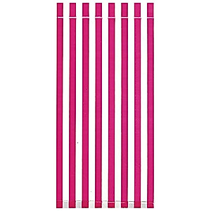 Gift Boutique 100 Valentine's Day Pink Cellophane Bags with Twist Ties for Birthday Wedding Anniversary Baby Shower Girl Favor Goody Treat Bags in Polka Dot, Stripes and Chevron Design