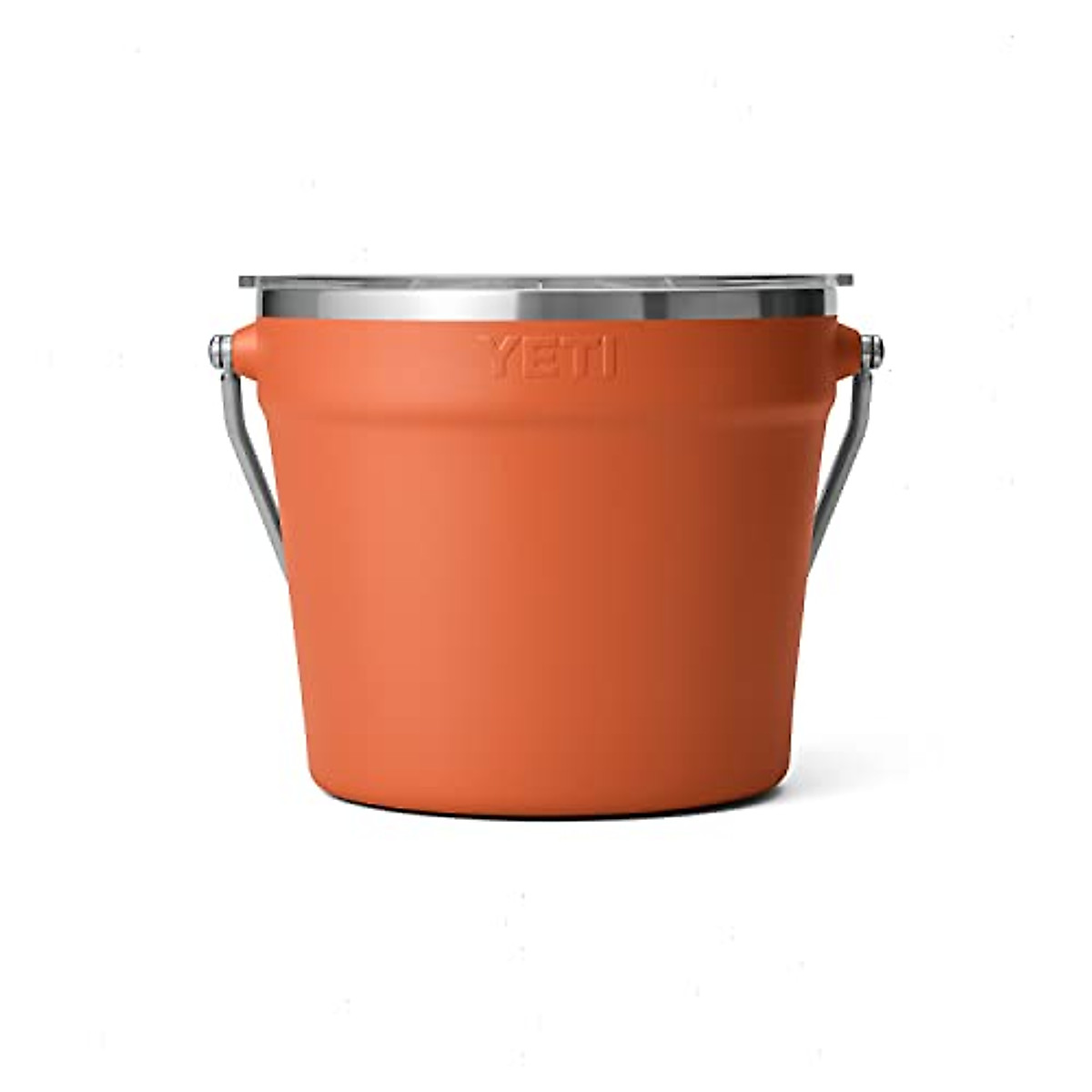 YETI Rambler Beverage Bucket, Double-Wall Vacuum Insulated Ice Bucket with Lid, High Desert Clay