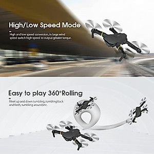 Drone with Camera for Kids and Adults | 720P/1080P/4K HD Wide Angle FPV Live Video | RC Quadcopter Helicopter One Key Start, Gravity Control, Altitude Hold, Headless Mode, Waypoints Functions (4K)