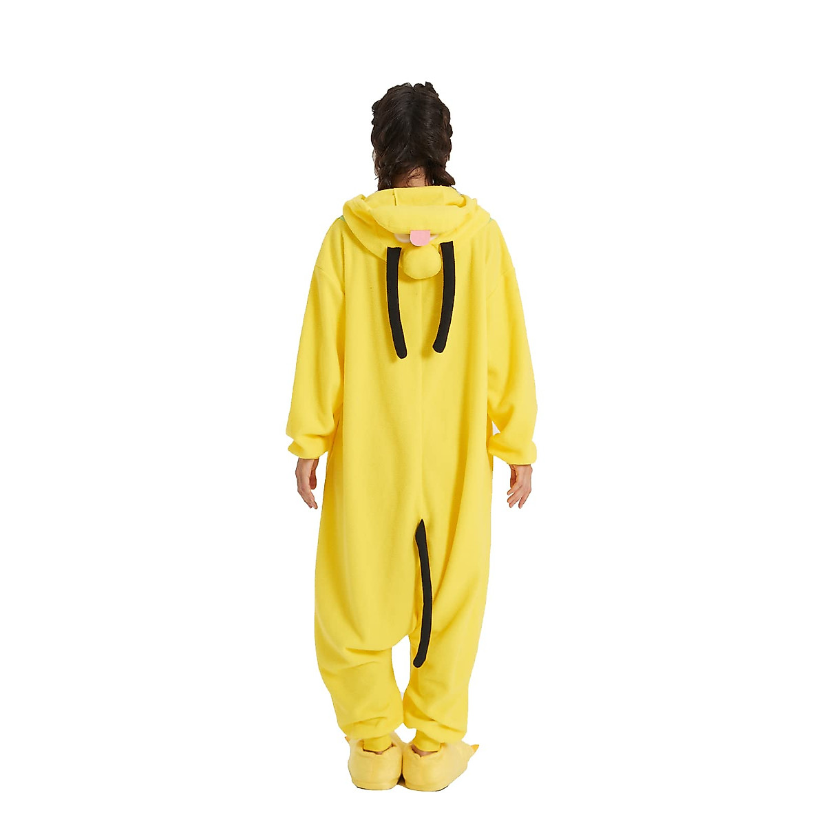 GONAAP Pluto Dog Onesie Animal Pajamas Plush One Piece Cosplay Dog Costume Cartoon Onesie Sleepwear(Medium, Pluto Dog)