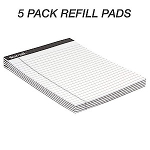 Samsill Bulk Pack of 5 Refill Pads for 70821 Professional Portfolio with Zippered Closure, Junior Size, 7 Inch x 10 Inch (5 Pack)