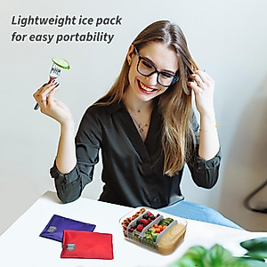 Cerbonny Ice Packs for Lunch Boxes, Freezer Packs for Coolers, Keep Food Cold