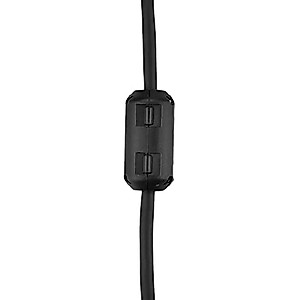 Konohan 20 Pieces Ferrite Bead Clip on Ferrite Core Ferrite Noise Supressor Ferrite Rings RFI EMI Noise Filter Cable Clip for USB Video Data Cable, 0.11/0.19/0.27/0.35/0.51 Inch Inner Diameter, Black