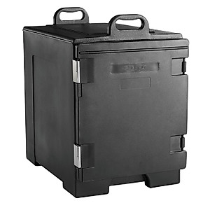 CenPro Insulated Food Pan Carrier, Holds 5 Full-Size Food Pans 2-1/2" Deep, Black (29A-007)