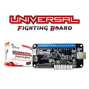 Brook Universal Fighting Board (UFB) - Pre-installed header version, Arcade Stick PCB For XB Series X/S, XB One, 360, PS4, PS3 Consoles and PC, Upgradable with UFB-UP5