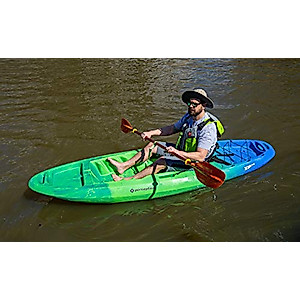 perception Kayaks Zip 9.5 | Sit on Top Kayak for All-Around Fun | Stable and Fast | Rear Storage with Tie Downs | 9' 6" | Earth