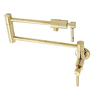 Kingston Brass KS4102DL Concord Pot Filler, Polished Brass