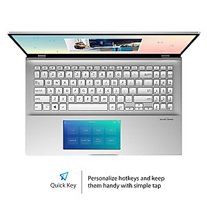 ASUS VivoBook S15 Thin & Light Laptop, 15.6” FHD, Intel Core i5-8265U CPU, 8GB DDR4 RAM, PCIe NVMe 512GB SSD, Windows 10 Home, S532FA-DB55, Transparent Silver