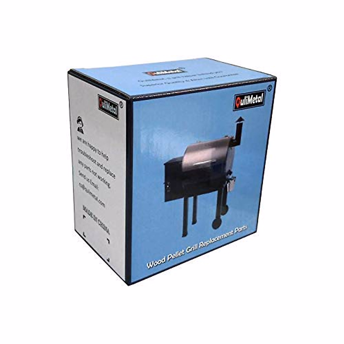 QuliMetal Replacement Parts Grill Induction Fan Kit for All Pit Boss & Traeger, Camp Chef Wood Pellet Grills, Sam's Club Pellet Grills, Combustion Fan for Traeger KIT0019, 110V PA66