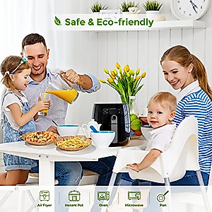 Air Fryer Disposable Paper Liner-300PCS Reusable Air Fryer Liners,Round Air Fryer Parchment Paper, Non-Stick Food Grade Parchment Paper Sheets for Air Fryer,Baking,Cooking 7.9Inch