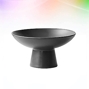 DOITOOL Ceramic Serving Dish Ceramic Footed Bowl Dish: Round Dessert Cup Decorative Serving Tray Plate Pastry Platter for Fruit Dessert Wedding Birthday Party Fruit Serving Platter