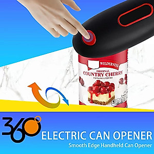 Electric Can Opener, No Sharp Edge Can Opene, One-Touch Electric Can Opener with Auto Shut,Best Kitchen Gadgets Electric Can Openers For Seniors With Arthritis