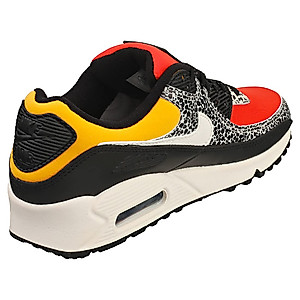 Nike womens AIR MAX 90 DC9446-001 shoes, Black/Phantom-chile Red-pollen, 7