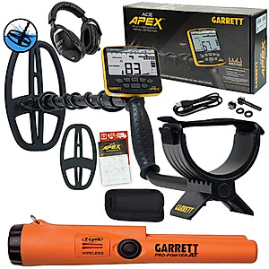 Garrett ACE APEX Detector with 6 x 11 DD Viper Search Coil, Z-Lynk Headphone Package & Pro-Pointer at Z-Lynk