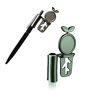 c-cloud Bookmate Bookmark, Pen Holder for Planners, Journals Using Book-Spine, Compatible with BIC Ballpoint Pens (Titan)