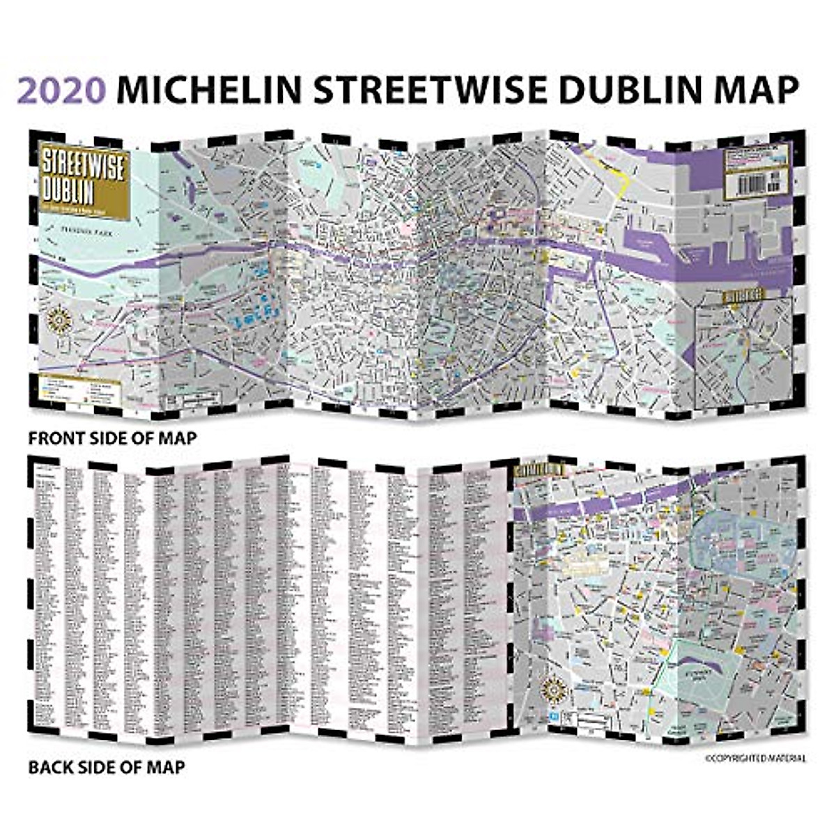 Streetwise Dublin Map - Laminated City Center Street Map of Dublin, Ireland (Michelin Streetwise Maps)