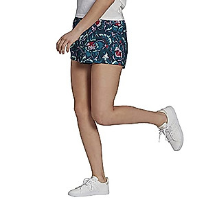 adidas,Womens,Farm Shorts,Wild Teal/White,Medium