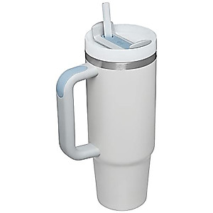 Stanley Quencher H2.0 FlowState Stainless Steel Vacuum Insulated Tumbler with Lid and Straw for Water, Iced Tea or Coffee, Smoothie and More, Fog, 30 oz