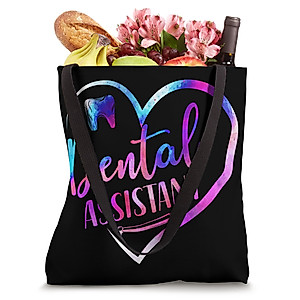 Dental Assistant Heart Watercolor Tote Bag