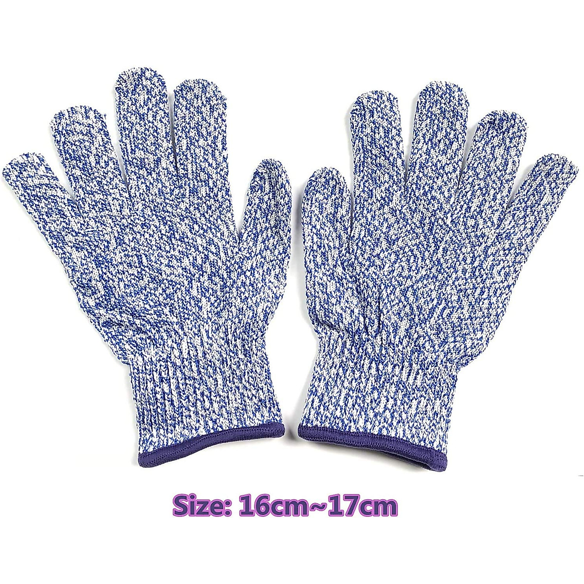 11PCS Kids Plastic Knife Set,Kids Safe Knife Set with 2 Pair Cut Resistant Gloves (Ages 6-12) & Cutting Board,Kids Cooking Tool BPA-Free ,Salad (Blue)