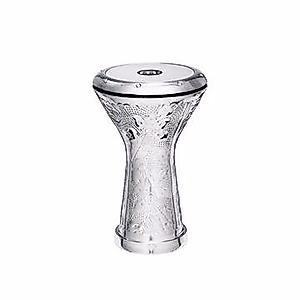 Meinl Percussion Aluminum Doumbek Egyptian Goblet Drum, Hand Hammered — Made in Turkey — Synthetic Head, 2-Year Warranty (HE-3030)
