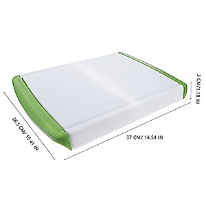 Kichvoe Plastic Cutting Board with Slide out Trays Space Saver Catches Food and Waste Food Prep Station for Kitchen Cooking Supplies