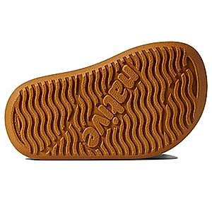 Native Shoes Kids Charley Sandal for Indoor and Outdoor - Vegan, Hook & Loop Closure Contoured and Open-Toe Sandals Little Kids & Toddlers Pigeon Grey/Shell White/Toffee Brown 8 Toddler M