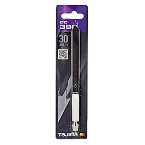 Tajima DC390B 30 Degree Acute Angled Cutter Knife, Black/White, 9 mm