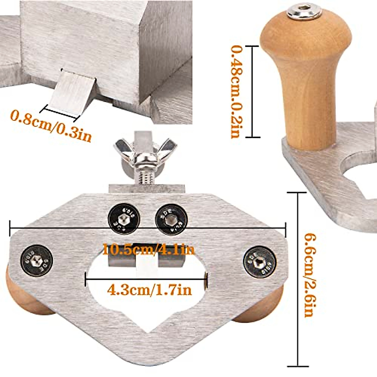 Router Plane Woodworking, Hand Router Plane for Woodworking, Small Wood Router Plough Chisel Plane Tool with Depth Stop and Holes for Base