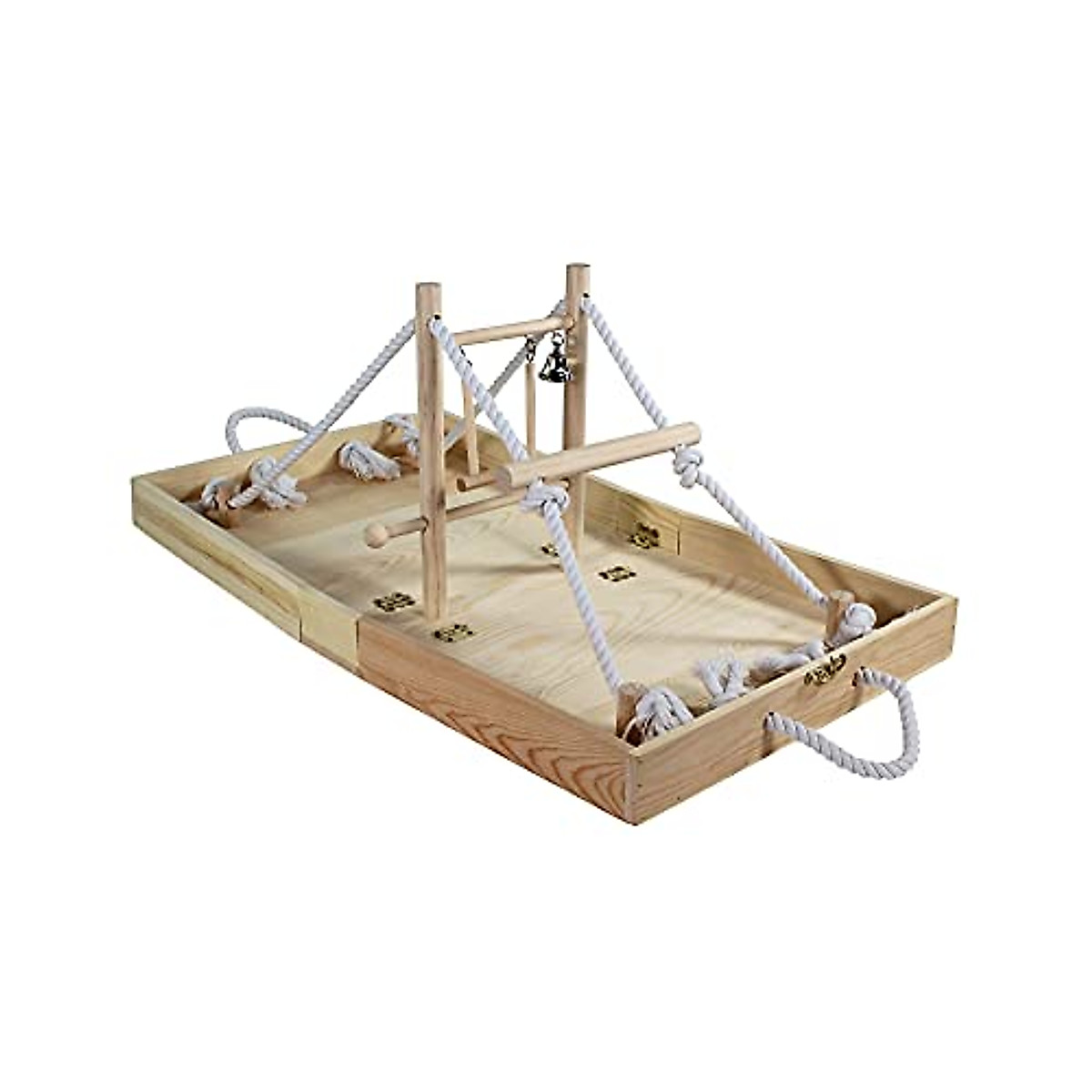 PENN-PLAX Bird Life Foldable Playpen – Perfect for Parakeets, Lovebirds, Cockatiels, and Conures – Great Storage Solution – Extra-Extra Large Size (Natural Brown)