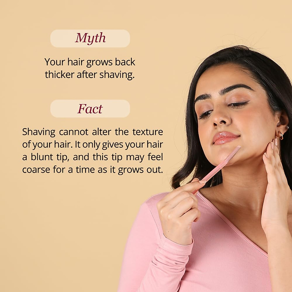 Carmesi Facial Razor for Women | Painless & Precision Face Hair Removal | for Peach Fuzz, Eyebrow, Chin & Upper Lip | Gentle Exfoliation & Smoother Skin | (3 Count)