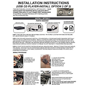 (AIE) – “Add-on” Car CD Player – Deluxe USB Integrated Kit - Universal Connection Guaranteed for Any Vehicle (3 Connection Options) – CDUSB-Deluxe