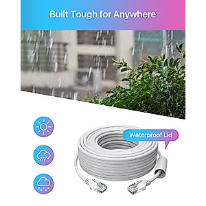 ZOSI 2pack Cat5e Ethernet Network Cable 150 Feet High Speed Network RJ45 Wire Cord for POE Security Cameras, PoE Switch, Internet Router, Laptop, Computer, IP Cameras