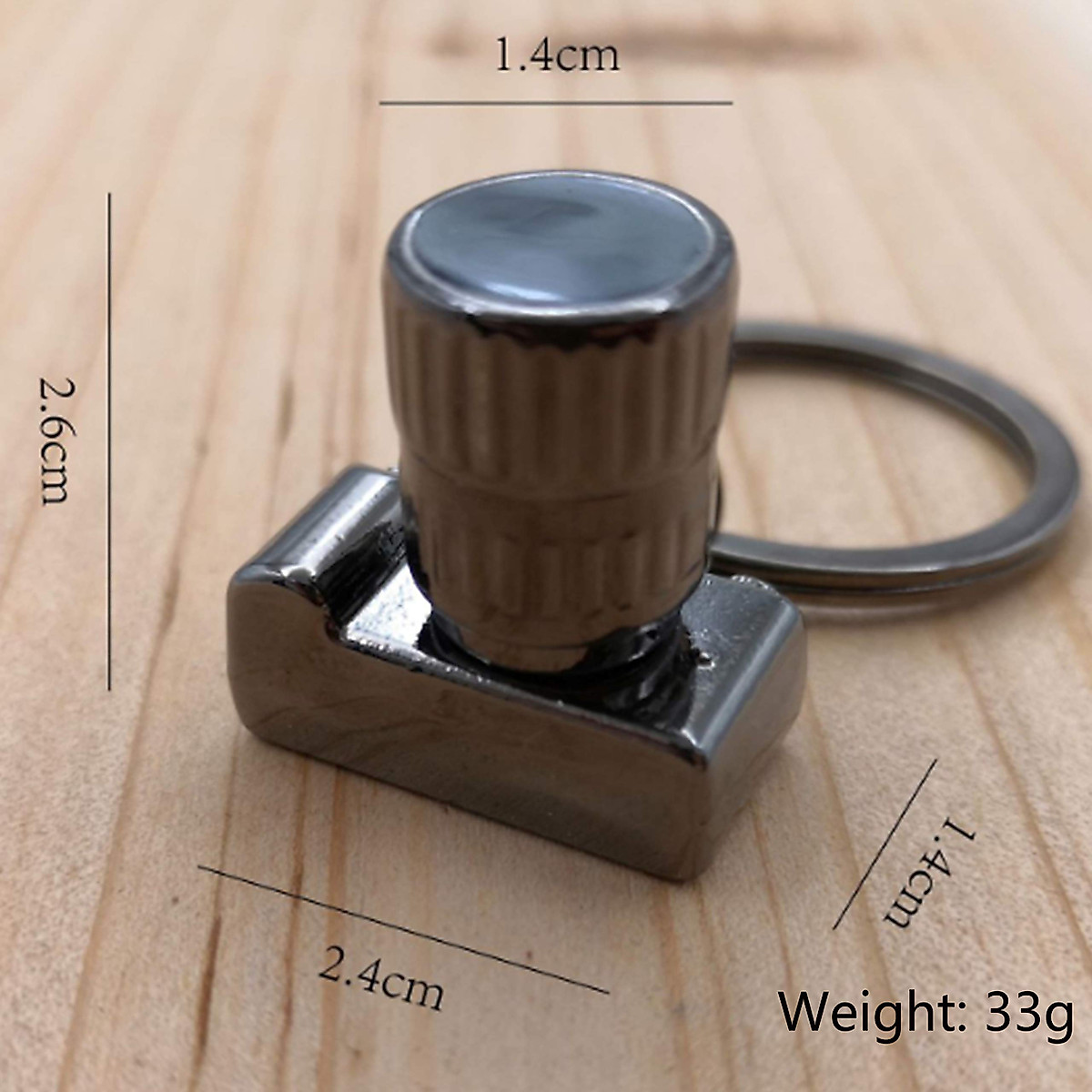 FUSTMW Photographer Gift Camera Keychain Photography Gift Black Camera Charm Jewelry Gifts For Photographer Lovers (Black)