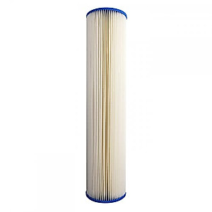 Tier1 5 Micron 20 Inch x 4.5 Inch | 12-Pack Pleated Polyester Whole House Sediment Water Filter Replacement Cartridge | Compatible with Pentek ECP5-20BB, 255494-43, 4PAY5, Home Water Filter