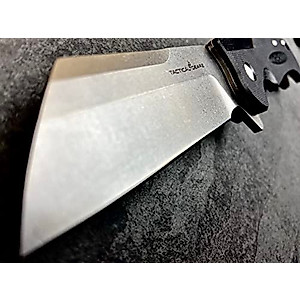 TACTICAL GEARZ G10 Pocket Knife! TG Eros, G10 Handle! Razor Sharp Stonewashed D2 Steel Blade! Ball Bearing Pivot System! Includes Sheath! (Eros)