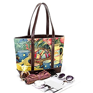 TBOUOBT Handbags for Women Fashion Tote Bags Shoulder Bag Satchel Bags, Vintage Painting Easter Tulip Egg