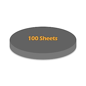 Ezyaid Construction Paper Circles Black Color 6 Inches, Origami Craft Paper 100 Sheets for Kids Arts and Crafts, School Crafting Supplies for Kids